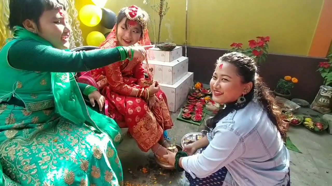 Newari Culture || Gufa || ceremony || Shruti Newar|| - YouTube