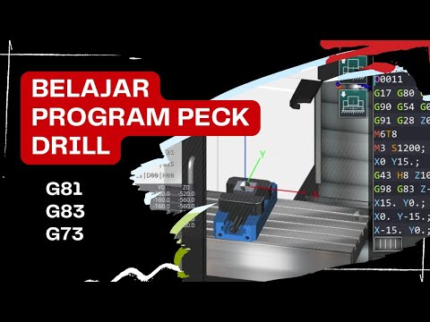 PECK DRILL G81, G83, G73 (PROGRAM MANUAL) - YouTube