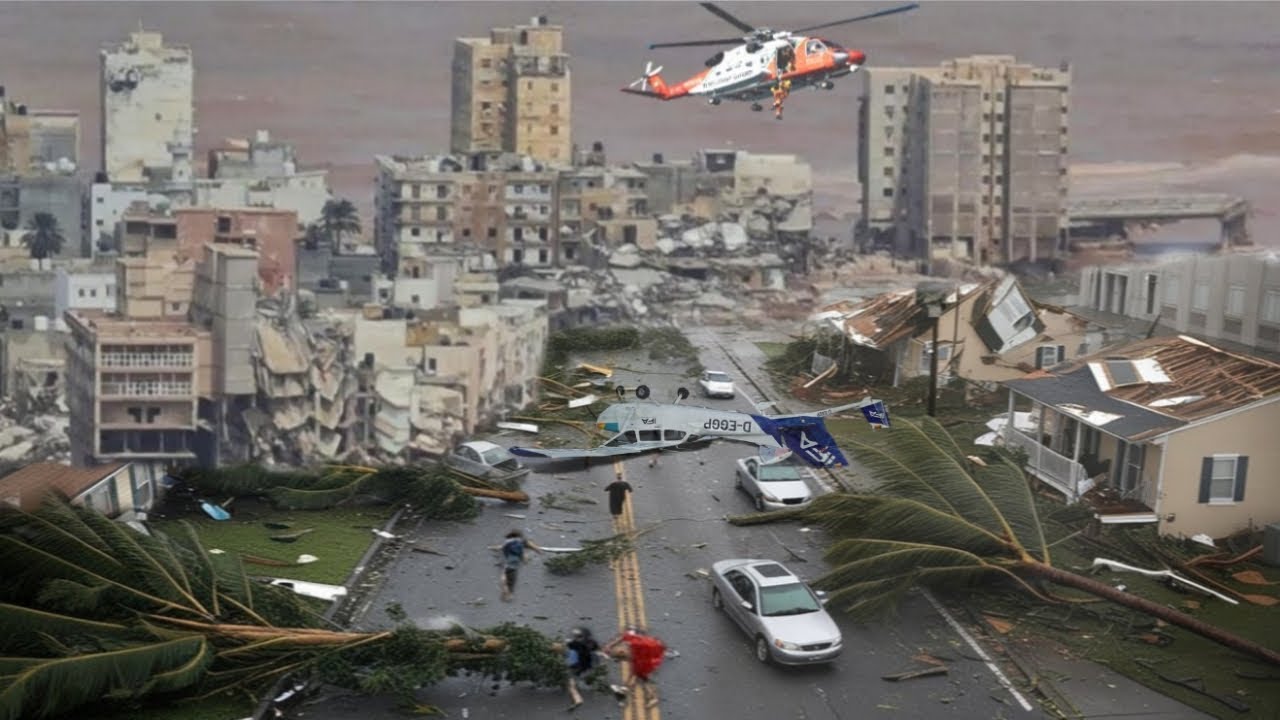 8 minutes ago in Lisbon, Portugal ! A storm blast destroys the entire ...