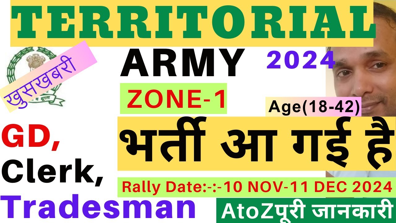 Territorial Army Rally 2024| TA Rally 2024| Territorial Army Vacancy ...