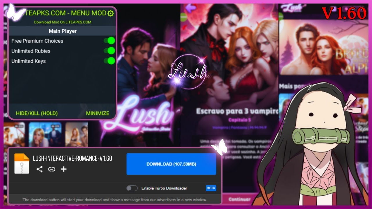 💜SAIUU! LUSH INTERACTIVE STORIES COM ESCOLHAS PREMIUM + HISTÓRIAS NOVAS ...
