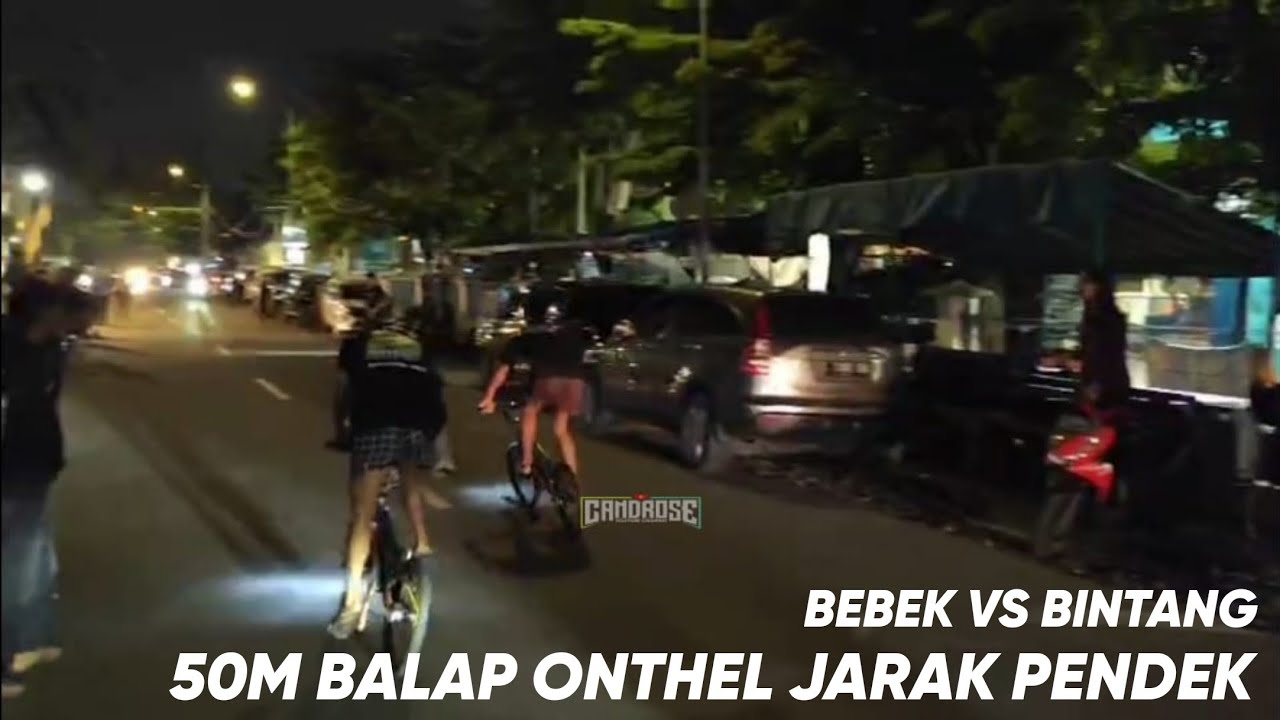BALAP ONTHEL LAGA CEPAT‼️| Bebek vs Bintang | Balap sepeda onthel ...