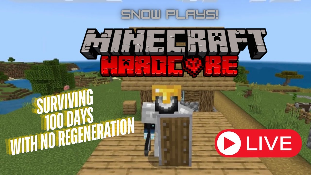 Surviving 100 days on Minecraft Ultra Hardcore mode! Day2 - YouTube