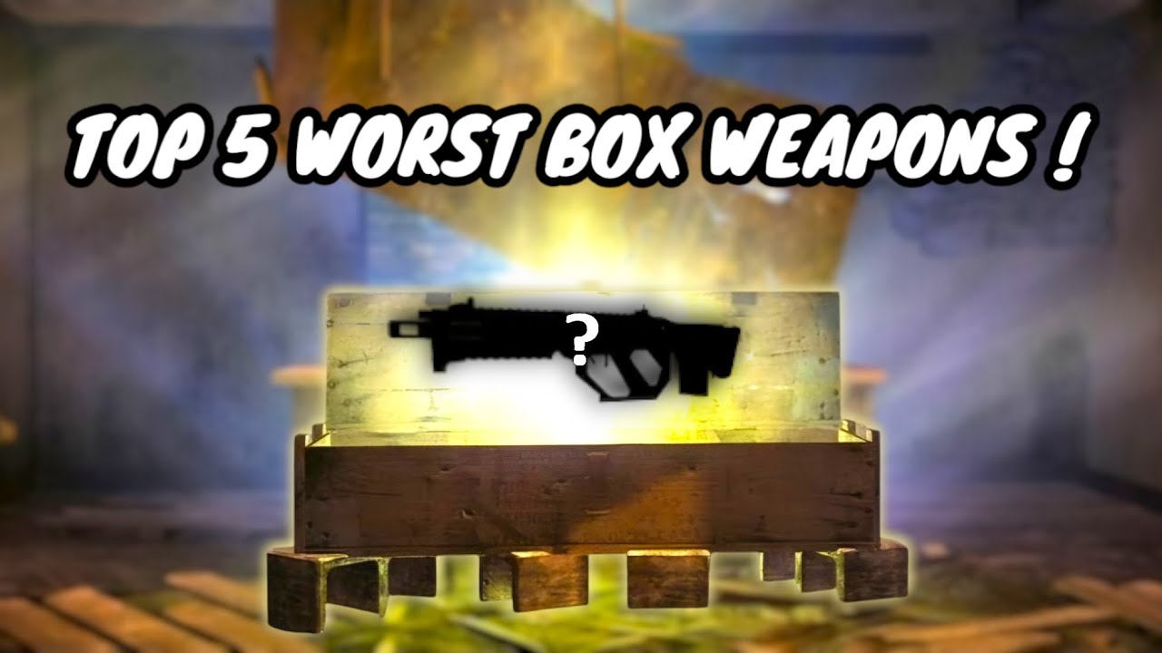 TOP 5 WORST BOX WEAPONS! (COD ZOMBIES) - YouTube