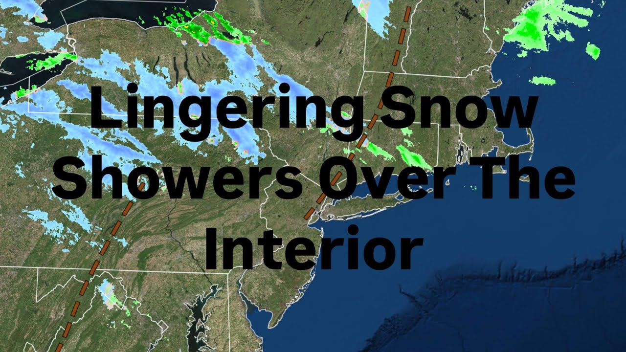 Lingering Snow Showers Over The Interior - YouTube