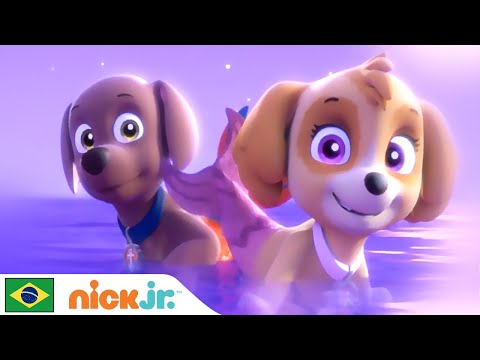 Patrulha Canina | Os filhotes salvam um filhote de sereia | Nick Jr. em Português