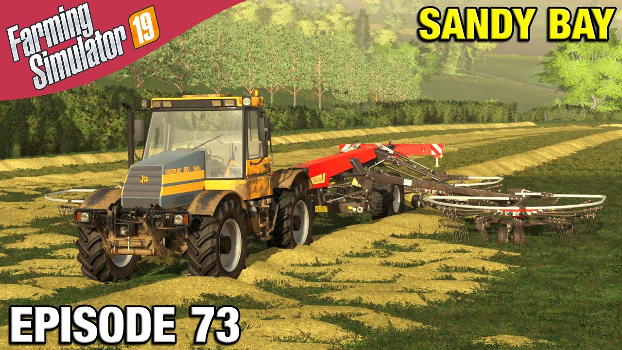 RAKING WITH THE JCB Farming Simulator 19 Timelapse - Sandy Bay Seasons ...