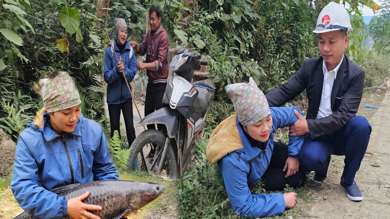 SHOCK! Poor girl went fishing and almost got into trouble, luckily got saved by MYSTERIOUS ...