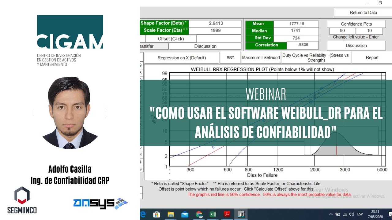 Como usar el Software Weibull_DR para el análisis de Confiabilidad ...