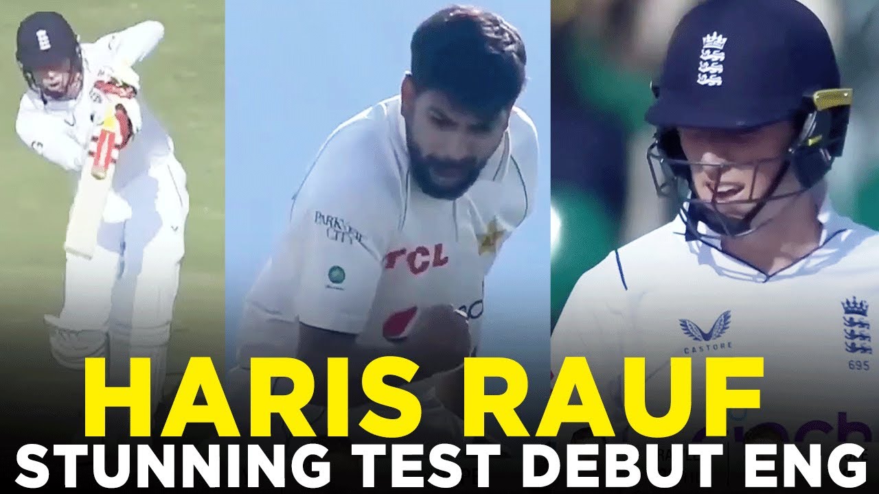 Watch Haris Rauf Test Debut Against England | 1st Test 2022 | PCB ...