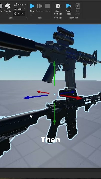 How to make a CUSTOM Gun in ROBLOX STUDIO! #fps #gamedev #roblox # ...