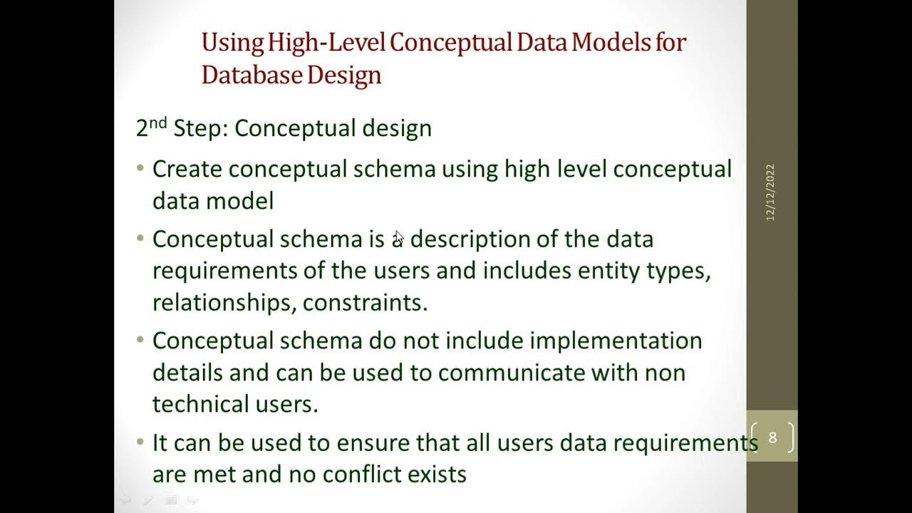 DBMS- Database Design, Requirements gathering, Conceptual, Physical, Logical Design - YouTube