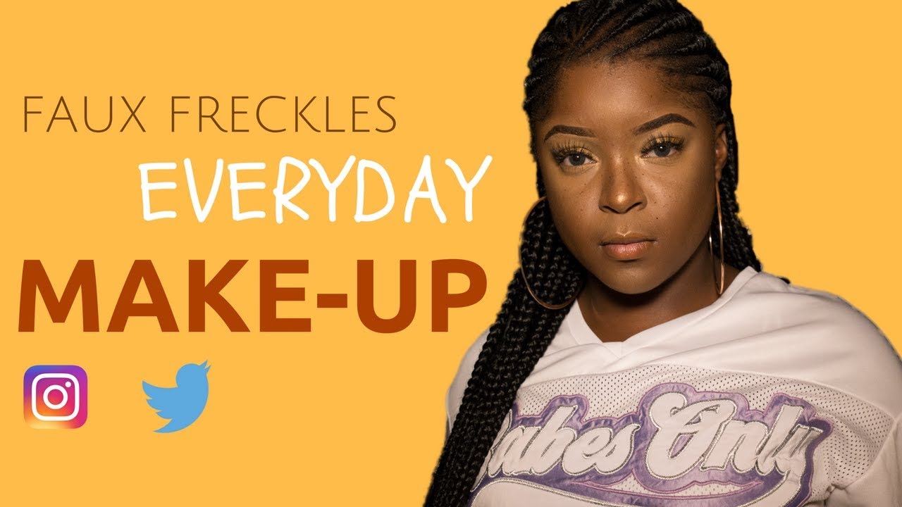 Natural Faux freckles- Make up tutorial | FKay Cosmetics review - YouTube