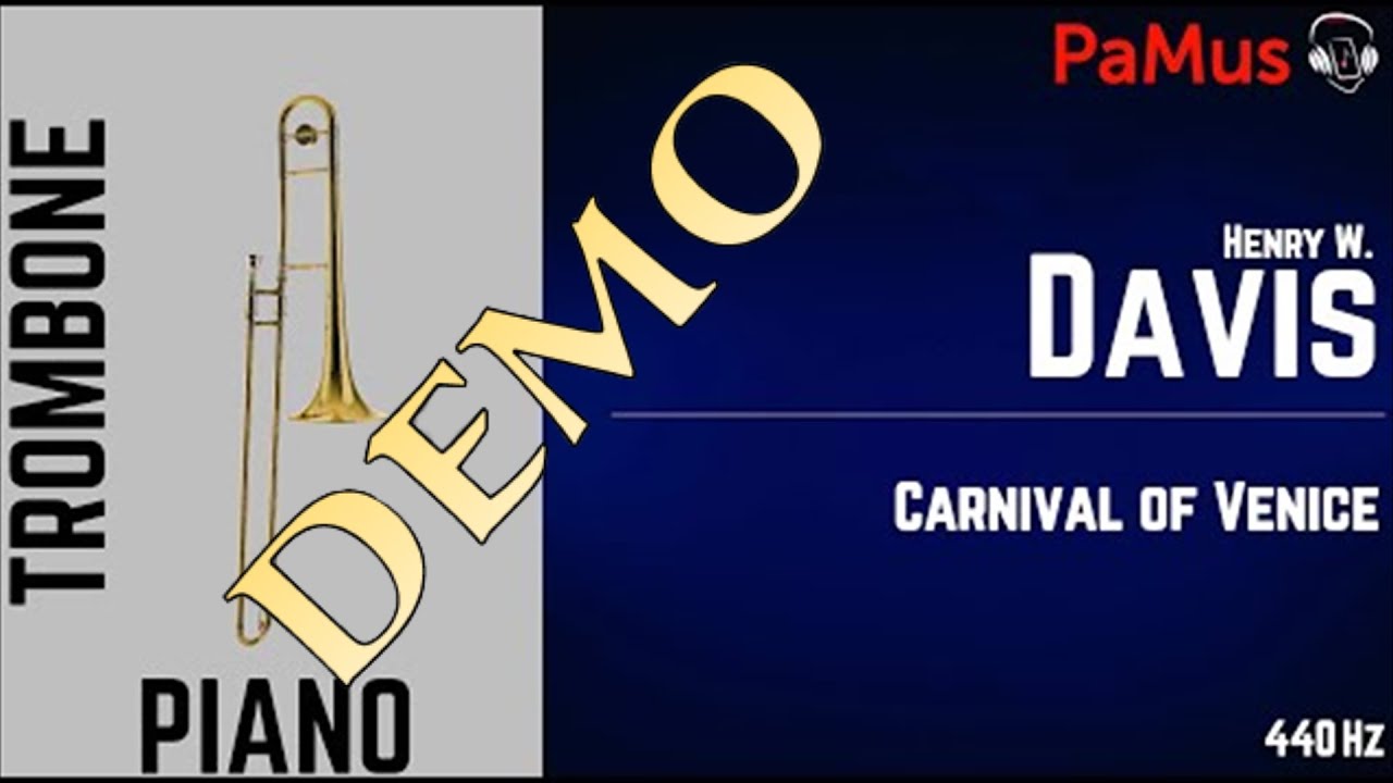 Henry W. Davis - Carnival of Venice for trombone - piano accompaniment ...