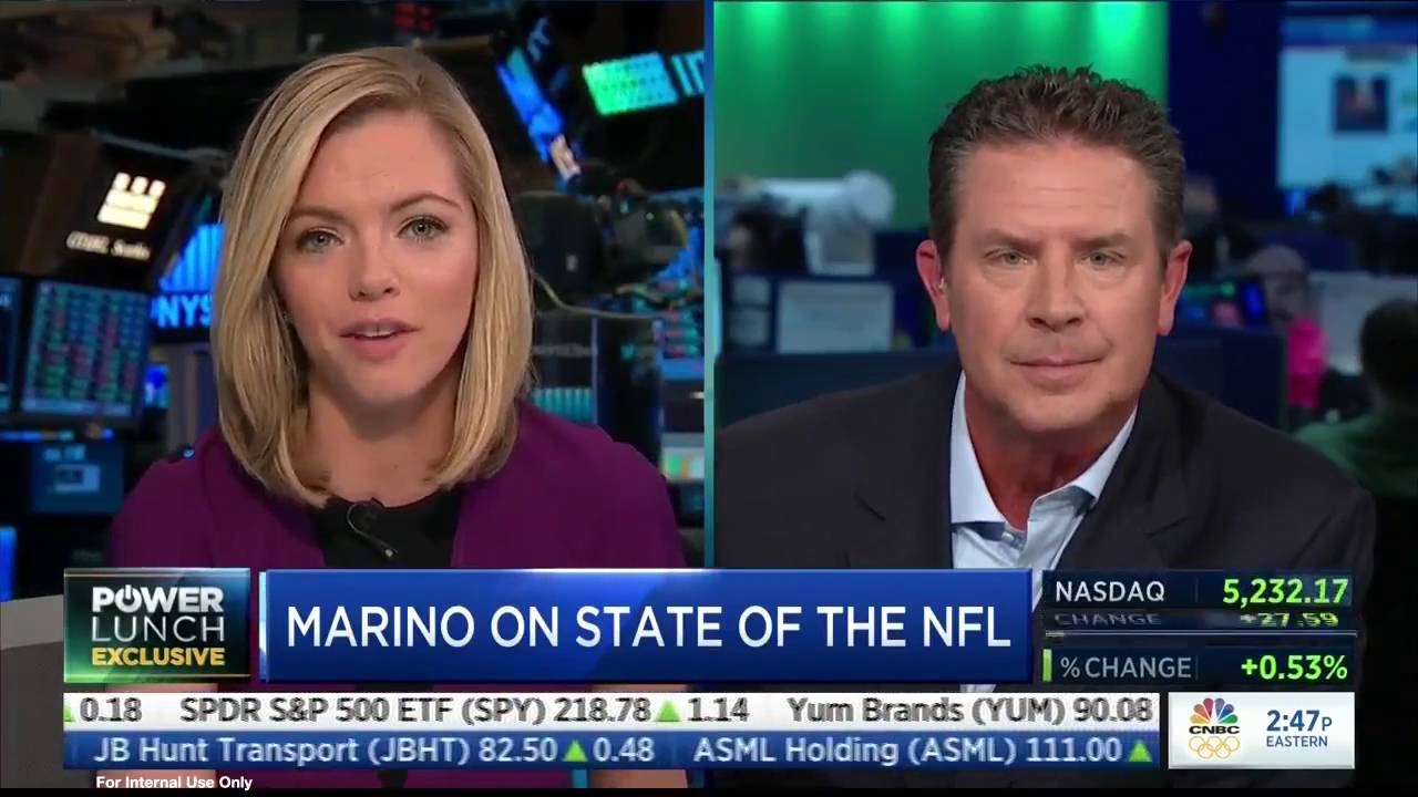 Dan Marino CNBC Power Lunch - YouTube