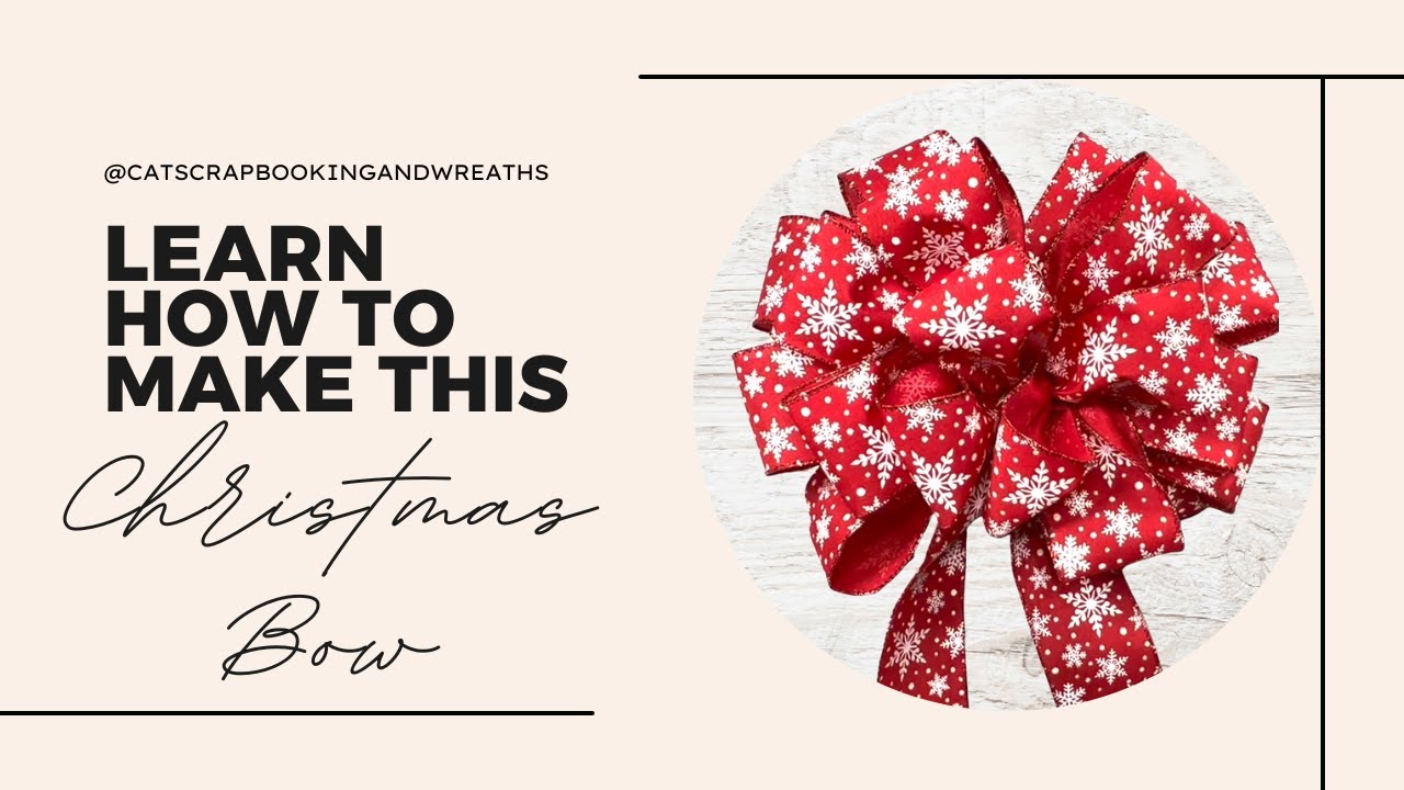 Christmas Bow | Bow Making | Learn to Make a Bow | Bow Maker | Large ...
