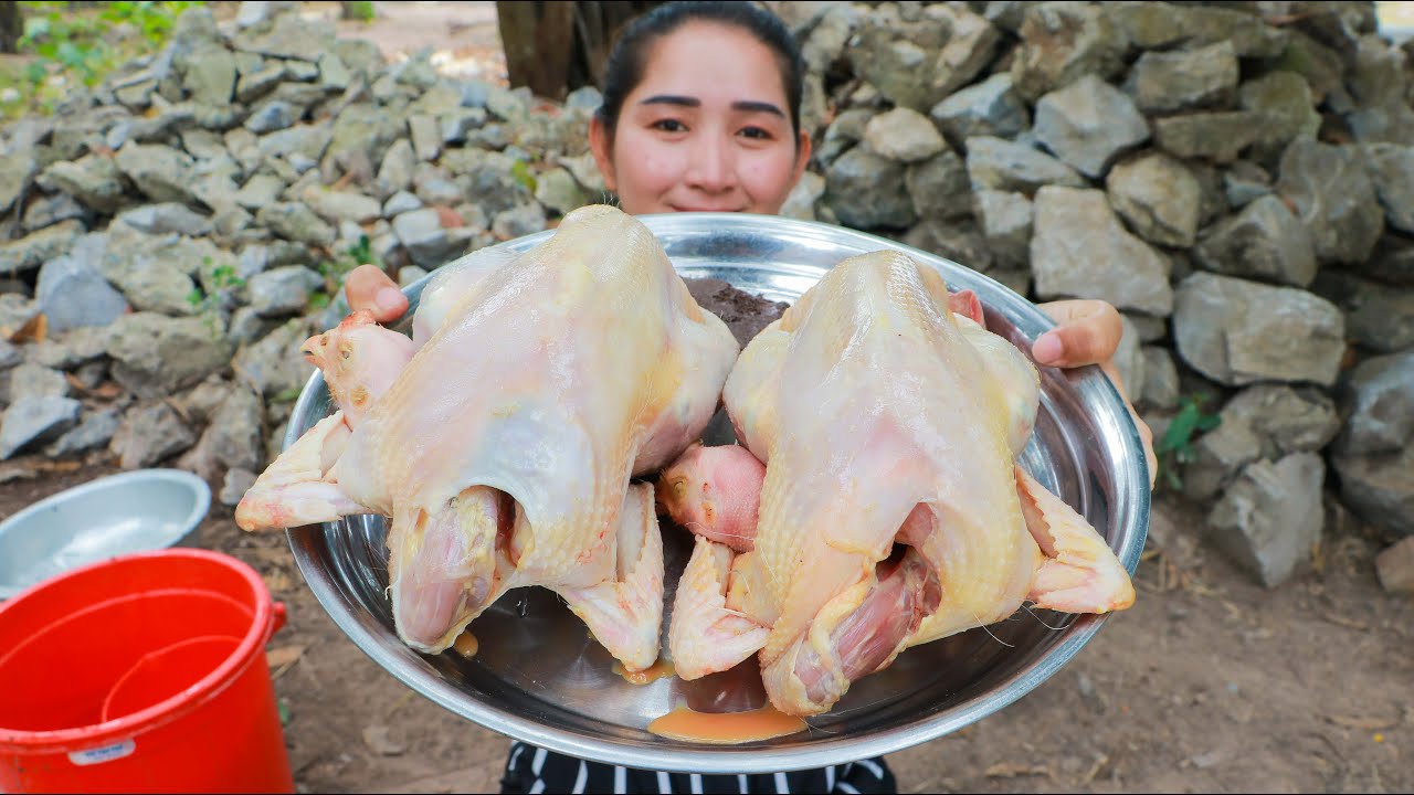 Yummy Roasted Native Chicken Recipe - Amazing Native Chicken Eating ...