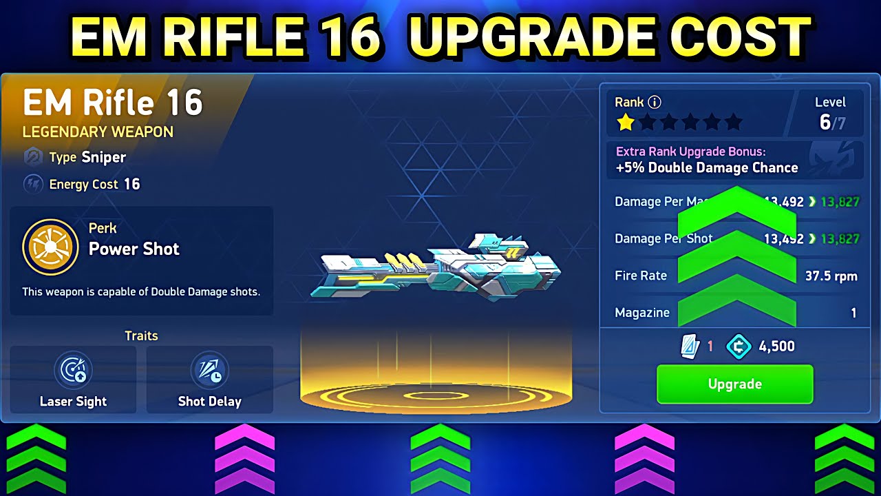 Mech Arena EM Rifle 16 Upgrade - YouTube