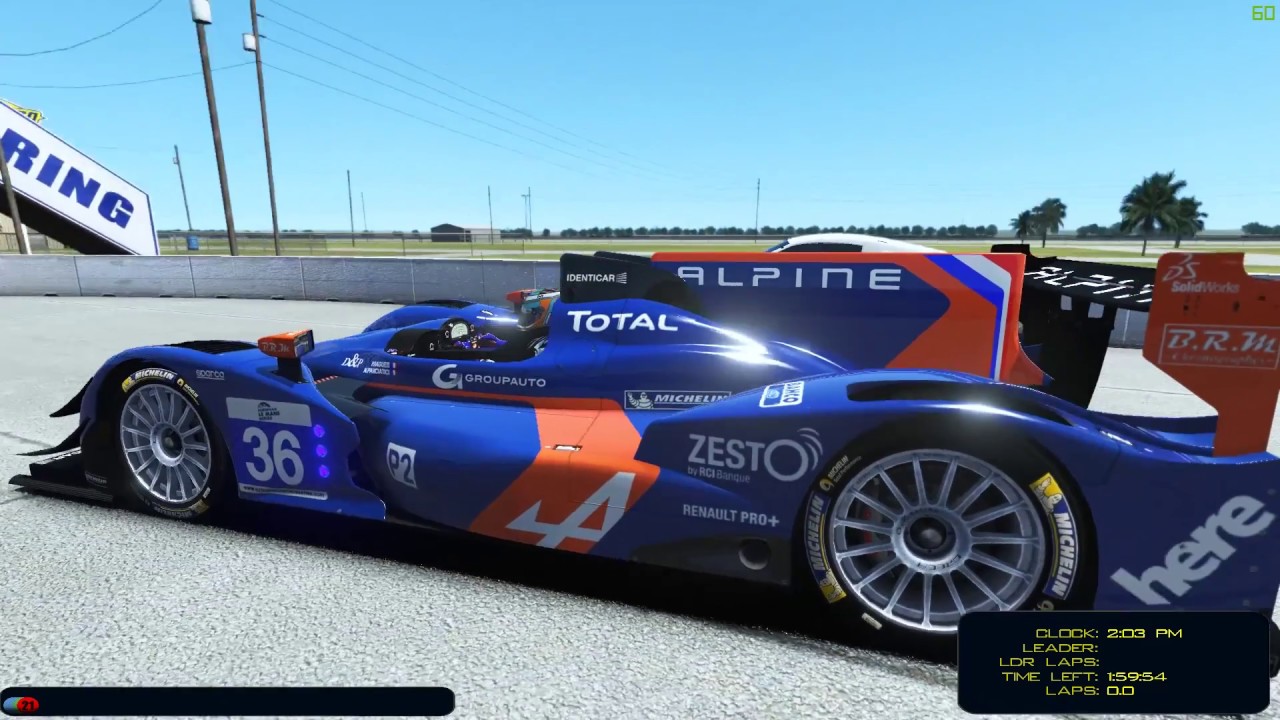 rFactor 2 ALPINE A450 LMP2 обзор вдогонку к сравнению. - YouTube