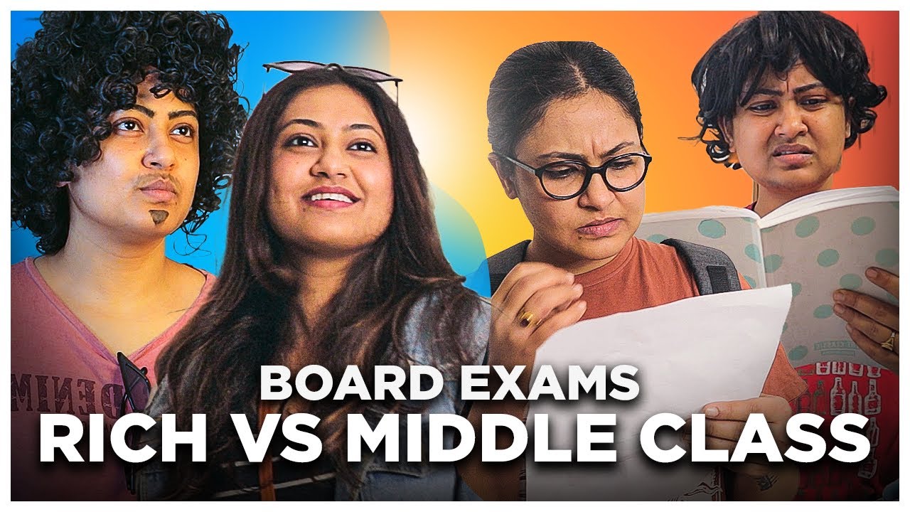 Board Exams : Rich Kids Vs Middle Class Kids || Captain Nick - YouTube