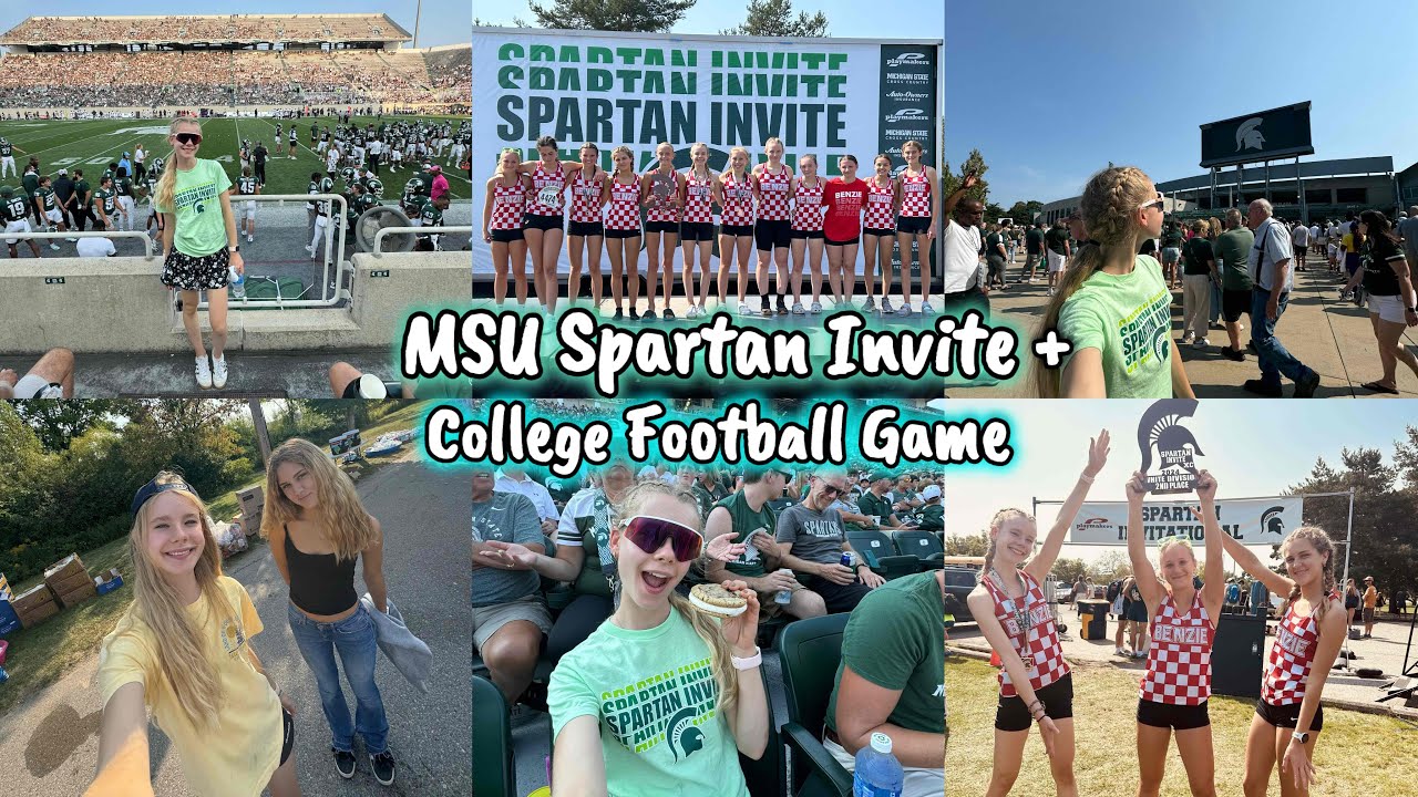 MSU Spartan Invite + College Football Game🏈 Exchange year Auslandsjahr ...