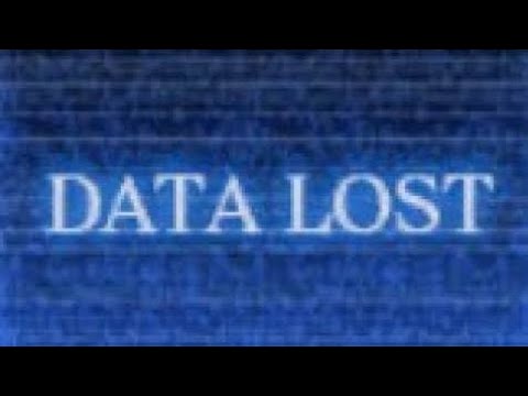 When Data Lost is Literally Data Lost - YouTube