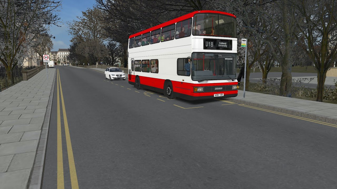 V3D Digibus Phantom First Look | OMSI 2 | U18 Bus Station to University ...
