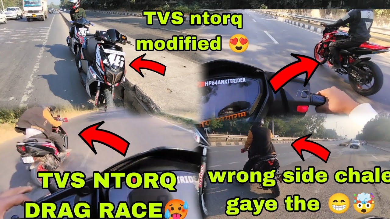 TVS NTORQ 125 DRAG RACE 🥵||ntorq Thor edition full modified 🔥😍 - YouTube