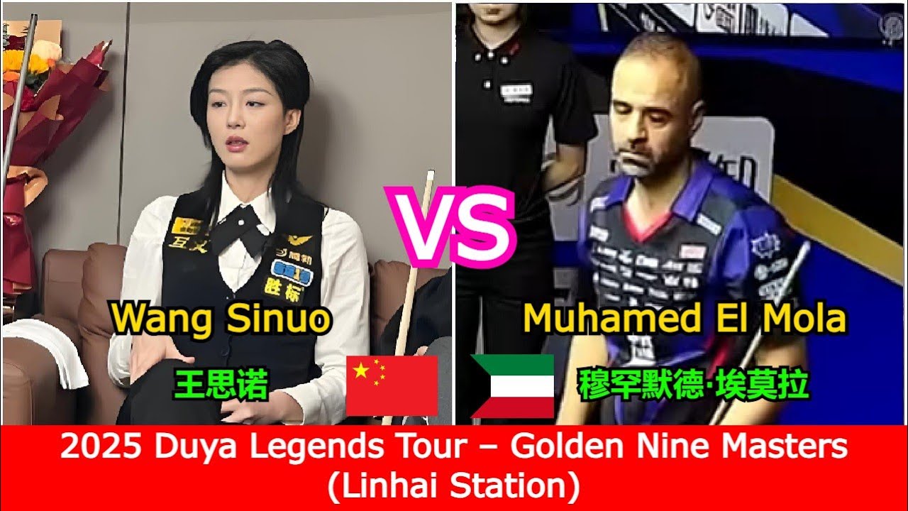 Wang Sinuo 王思诺 🆚️ Muhamed El Mola | 2025 Duya Legends Tour – Golden ...