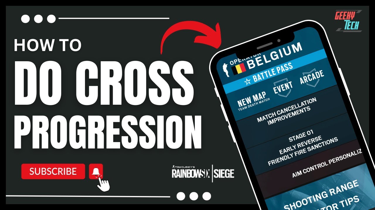 How To Cross Progression Rainbow Six Siege ! - YouTube