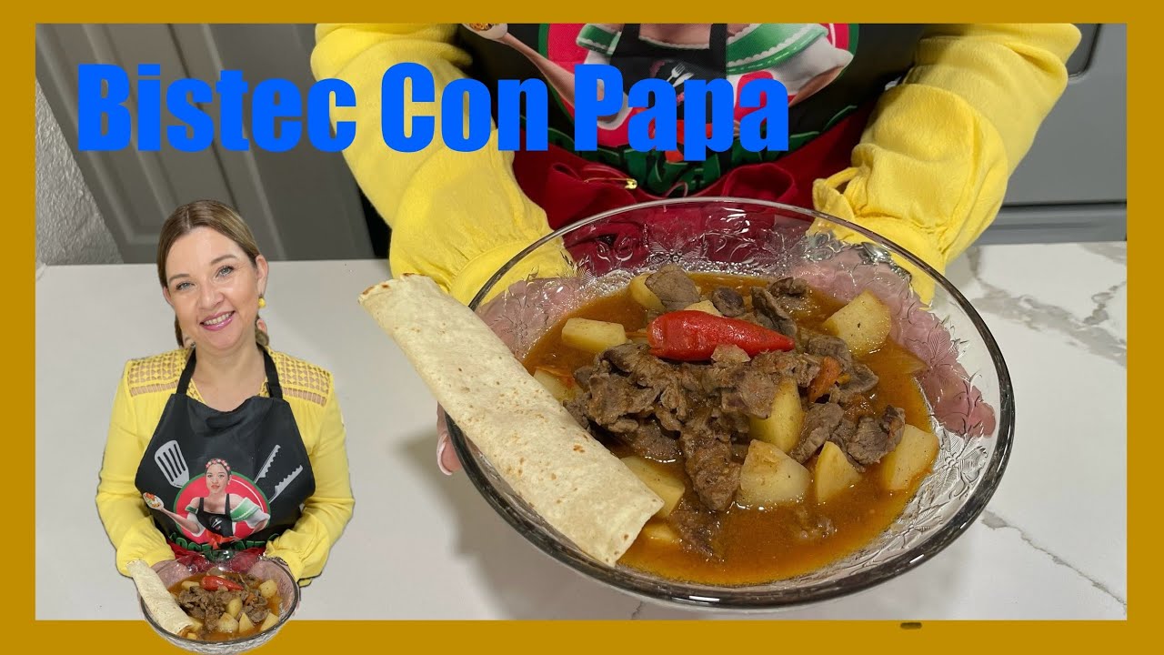 BISTEC SUAVE CON PAPA | Rica Y Rapida Cena | Cocinando con Mabel - YouTube