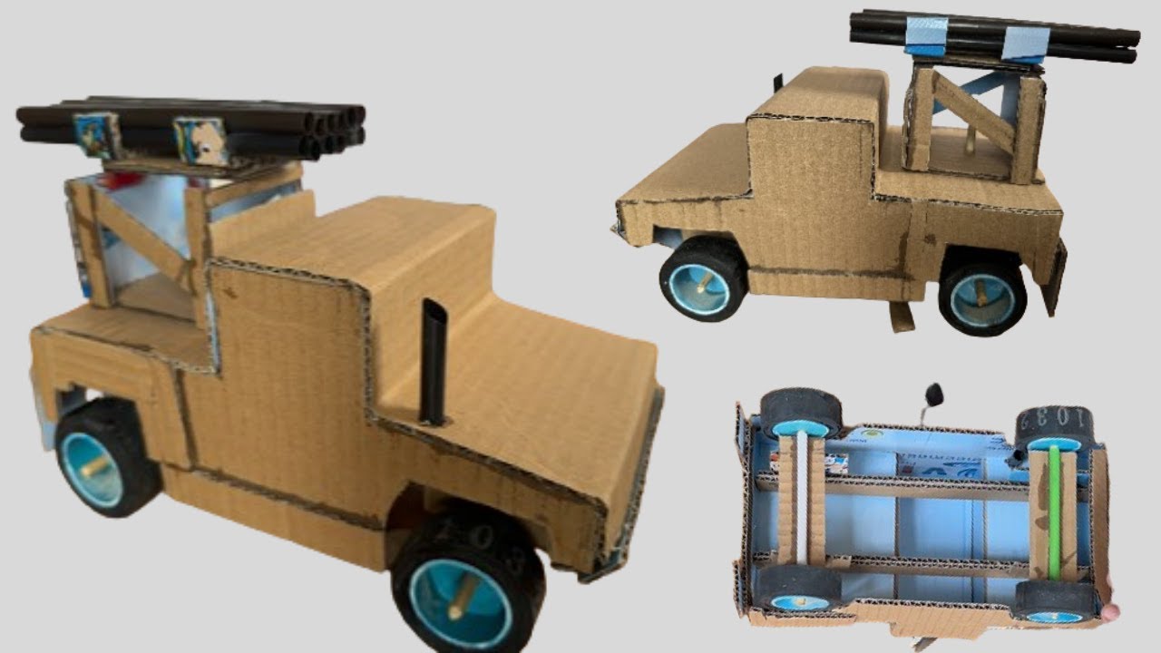 How To Make HMMWV military truck By Cardboard | Amazing Cardboard DIY ...
