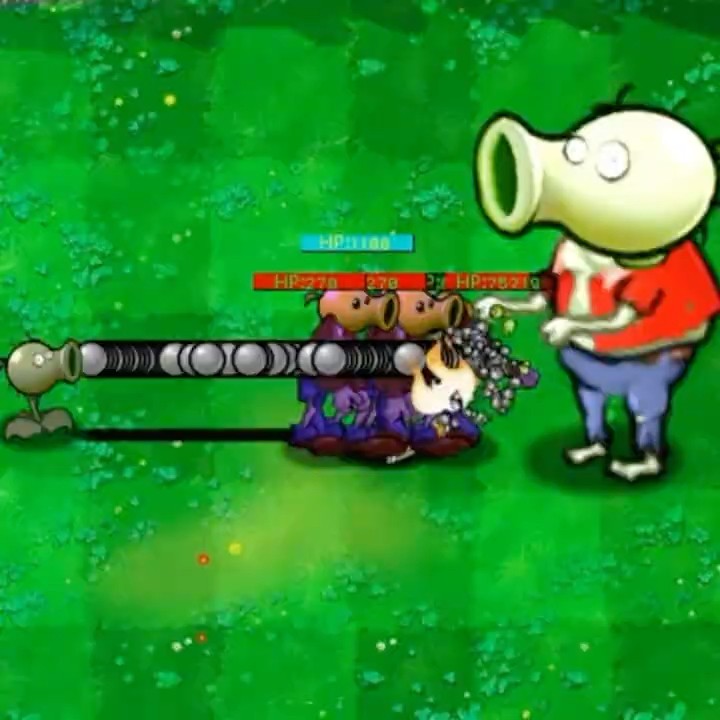 PVZ 1 challenge：Plant attack speed is 1000 times! Challenge the giant ...