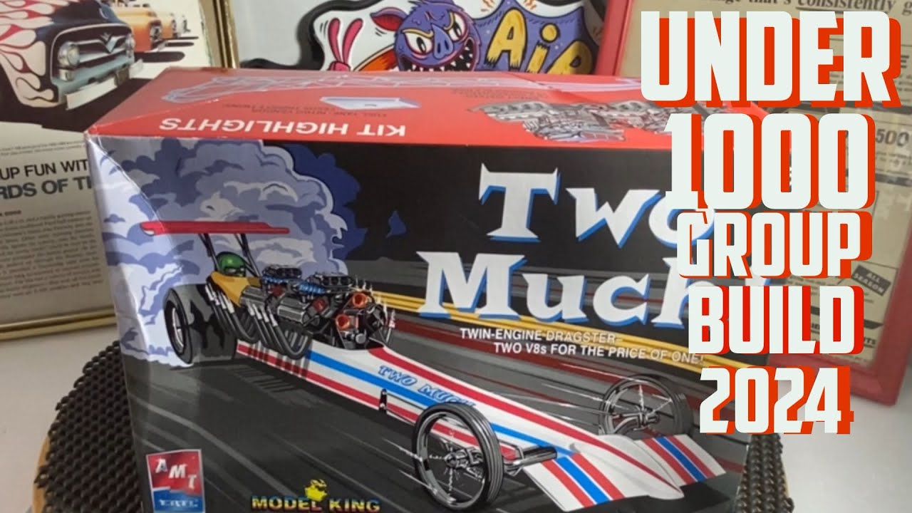 AMT Modelking Twin V8 Dragster Two Much! |Unboxing & Quick Parts Look # ...