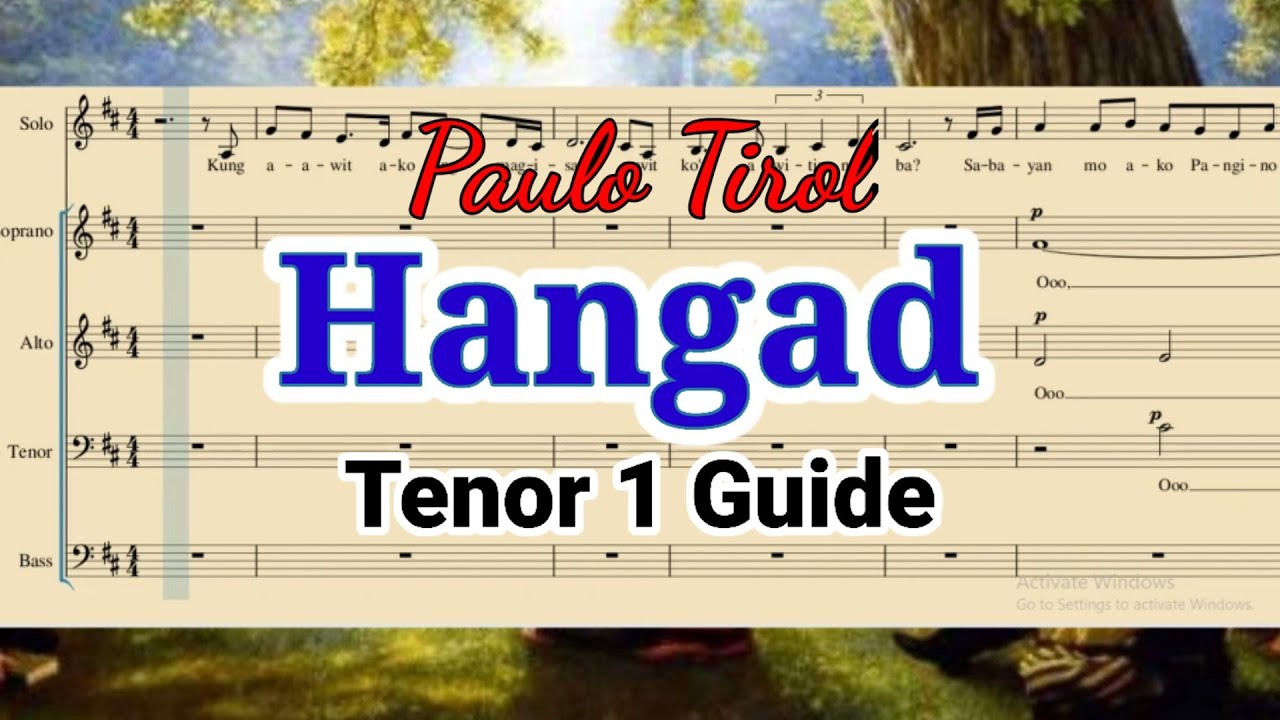 HANGAD Tenor 1 GUIDE - YouTube