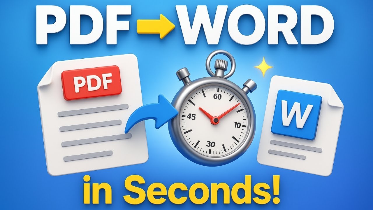 How to Convert PDF to Word for Free Fast & Easy Guide 2025 - YouTube