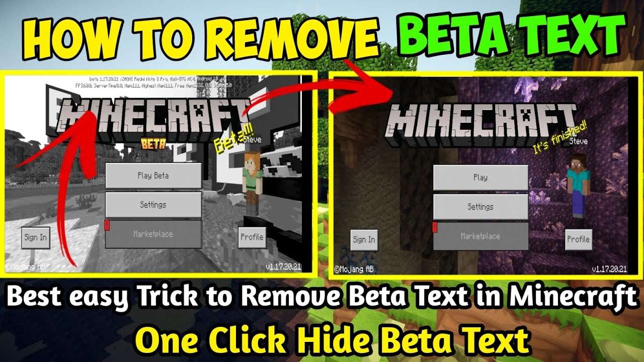 How To Remove Beta Text In Minecraft Android How To Hide Beta Text how-to-remove-beta-text-in-minecraft-android-how-to-hide-beta-text