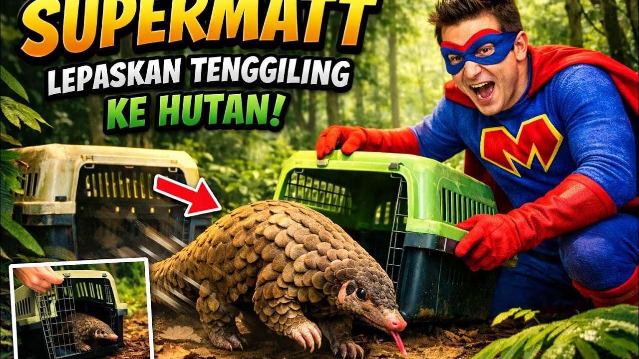 Jumpa Tenggiling, SuperMatt lepaskan ke hidupan liar ️ ️ ️🥷 ️ - YouTube