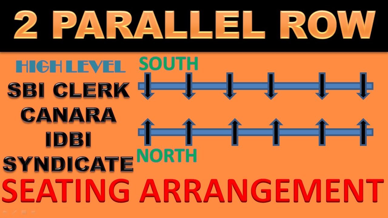 Two Parallel Row Seating Arrangement Puzzle For SBI CLERK | SBI | IBPS ...