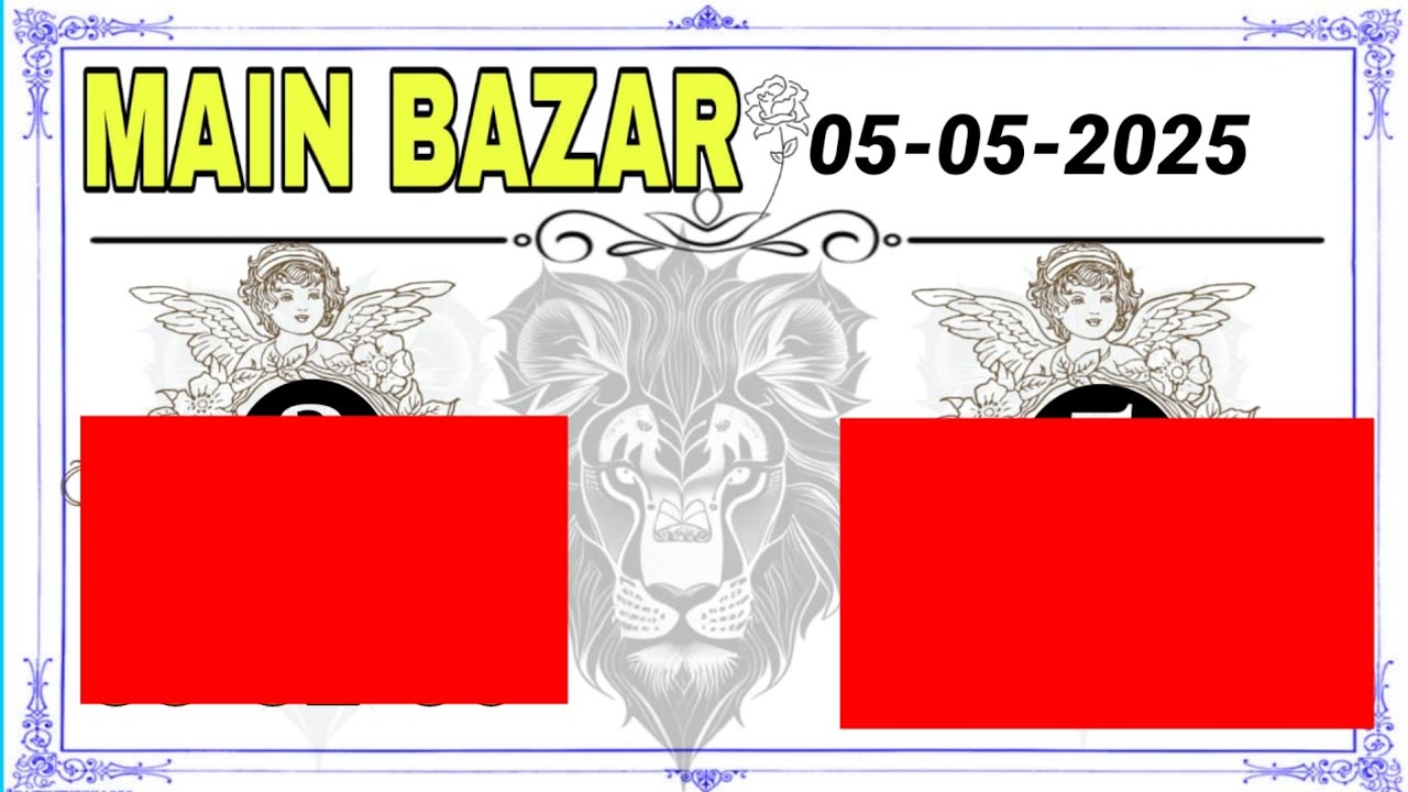 Main bazar today 05-05-2025- main bazar chart/ main bazar matka/ main ...