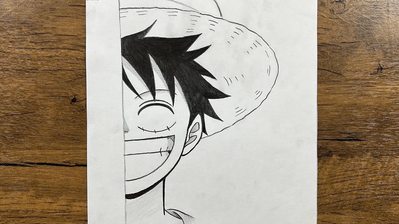 How to draw luffy from one piece step-by-step | easy anime drawing ...
