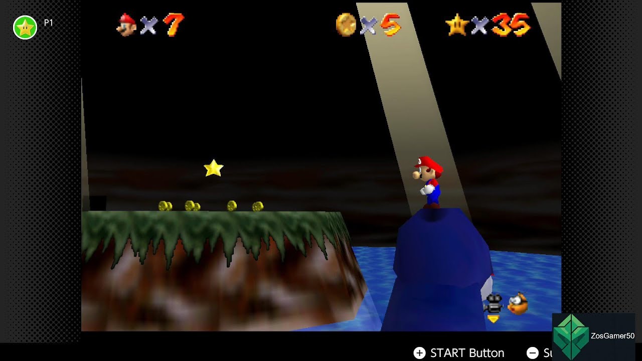 Super Mario 64 - Hazy Maze Cave - Swimming Beast in the Cavern - YouTube