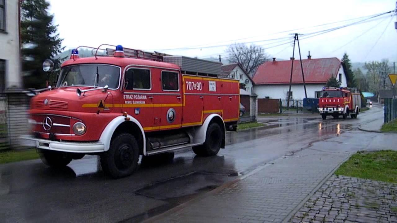 OSP Pewel Ślemieńska, OSP Rychwałdek oraz OSP Trzebinia - alarmowy ...