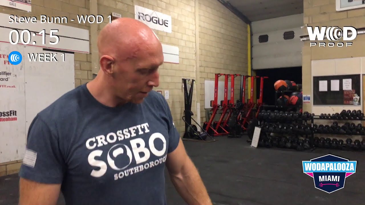 Steve Bunn CrossFit Cheltenham Wodapalooza QWOD 1 - YouTube