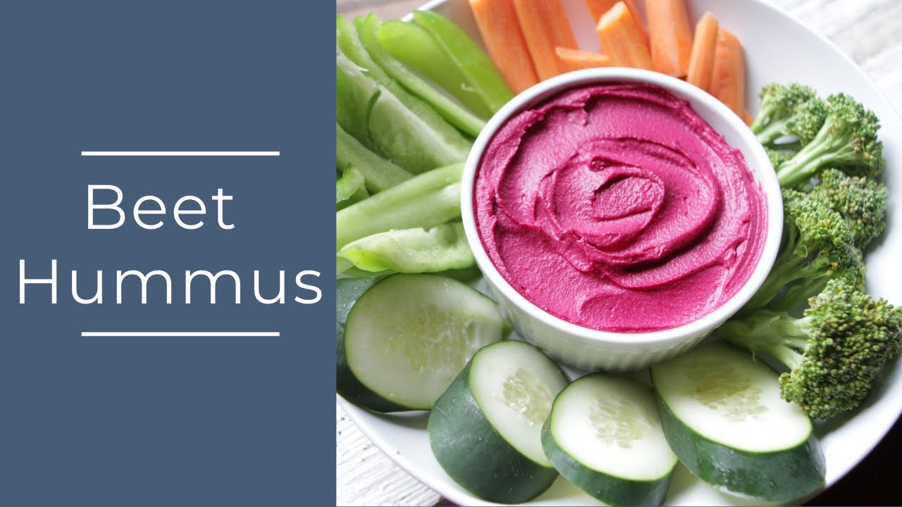 Beet Hummus - A healthy alternative to regular hummus - YouTube