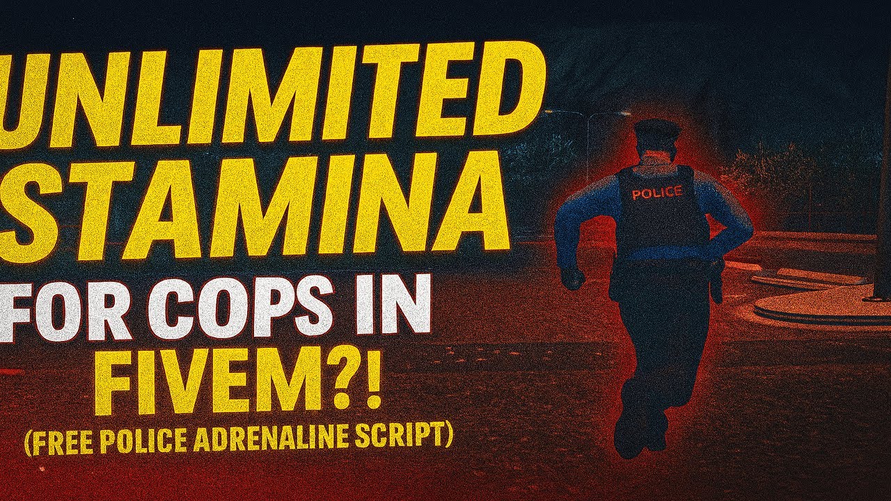 💉 UNLIMITED STAMINA for COPS in FiveM?! (FREE Police Adrenaline Script!) - YouTube