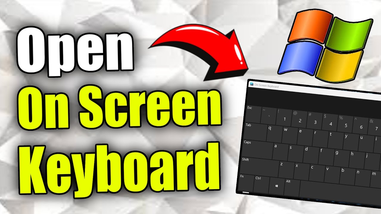 How to Open On Screen Keyboard on PC Windows (Best Method) - YouTube