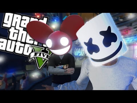 DJ MARSHMELLO VS DJ DEADMAU5 MOD (GTA 5 PC Mods Gameplay)
