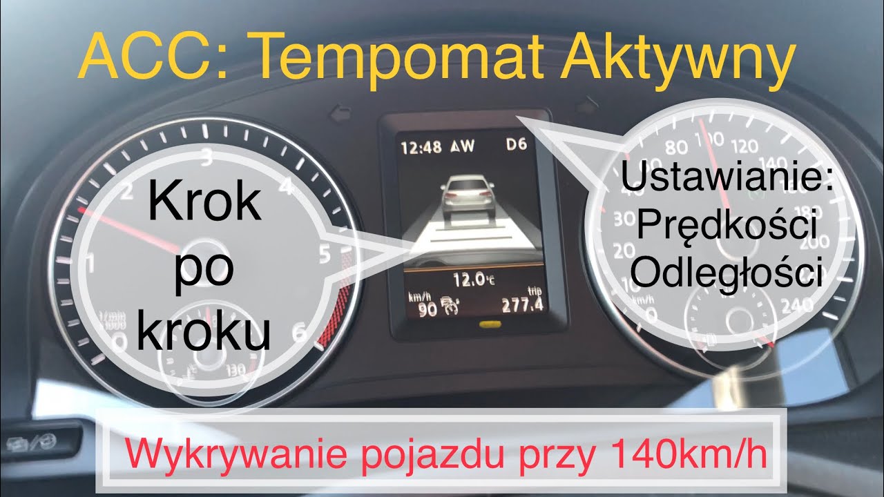 ACC: krok po kroku tempomat aktywny jak działa ? jak używać ...
