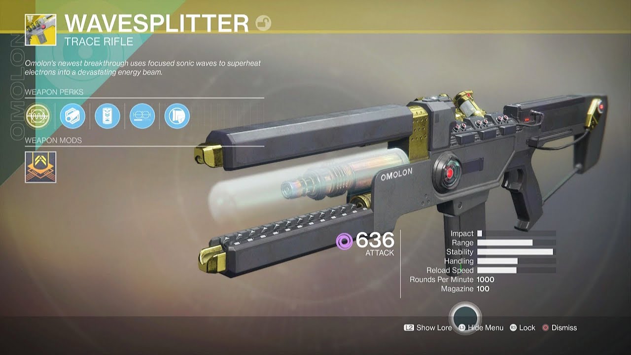 Destiny 2 Wavesplitter Trace Rifle - PvP and PvE test - YouTube